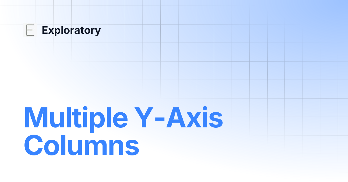 Multiple Y-Axis Columns | Exploratory