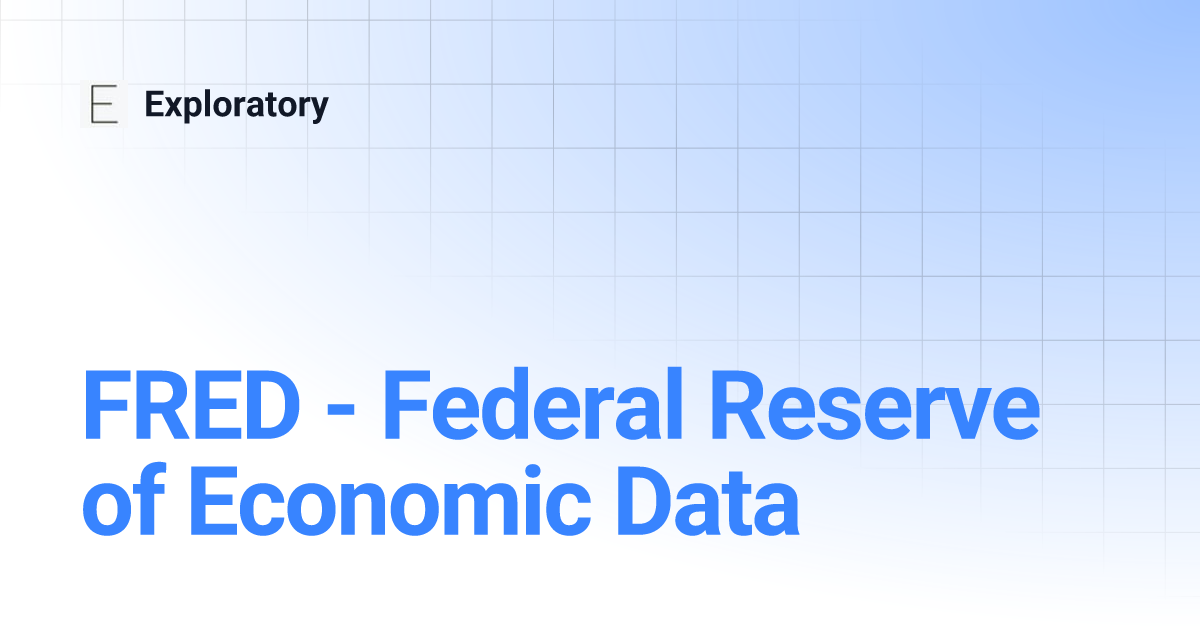 FRED - Federal Reserve of Economic Data | Exploratory